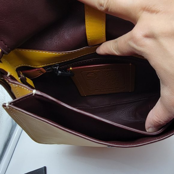 Coach | Bags | Coach 941 Saddle 23 Crossbody Bag 2115 Flax Yellow ...